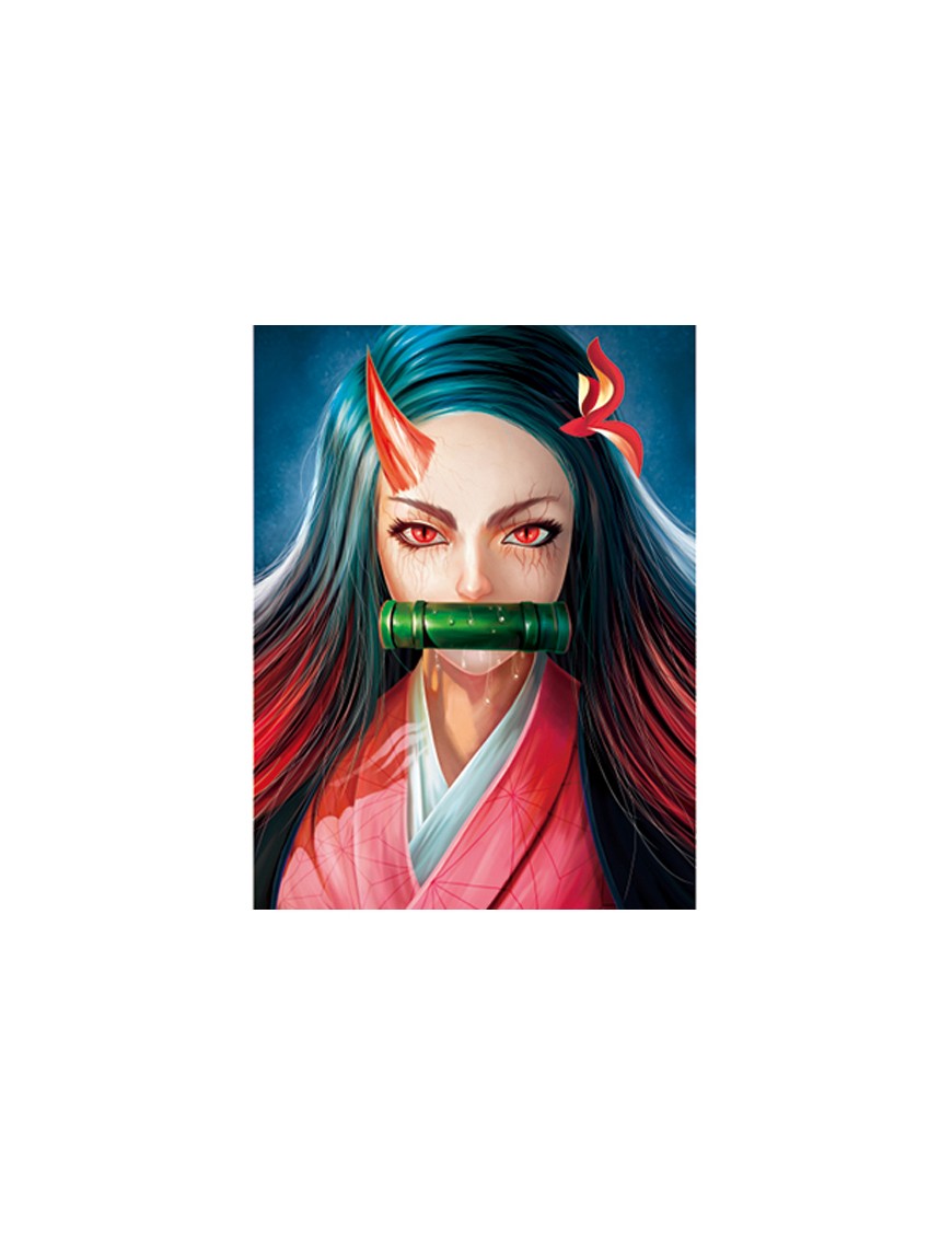 Poster Framed - Demon Slayer - Nezuko - 3D Print - 30x40cm